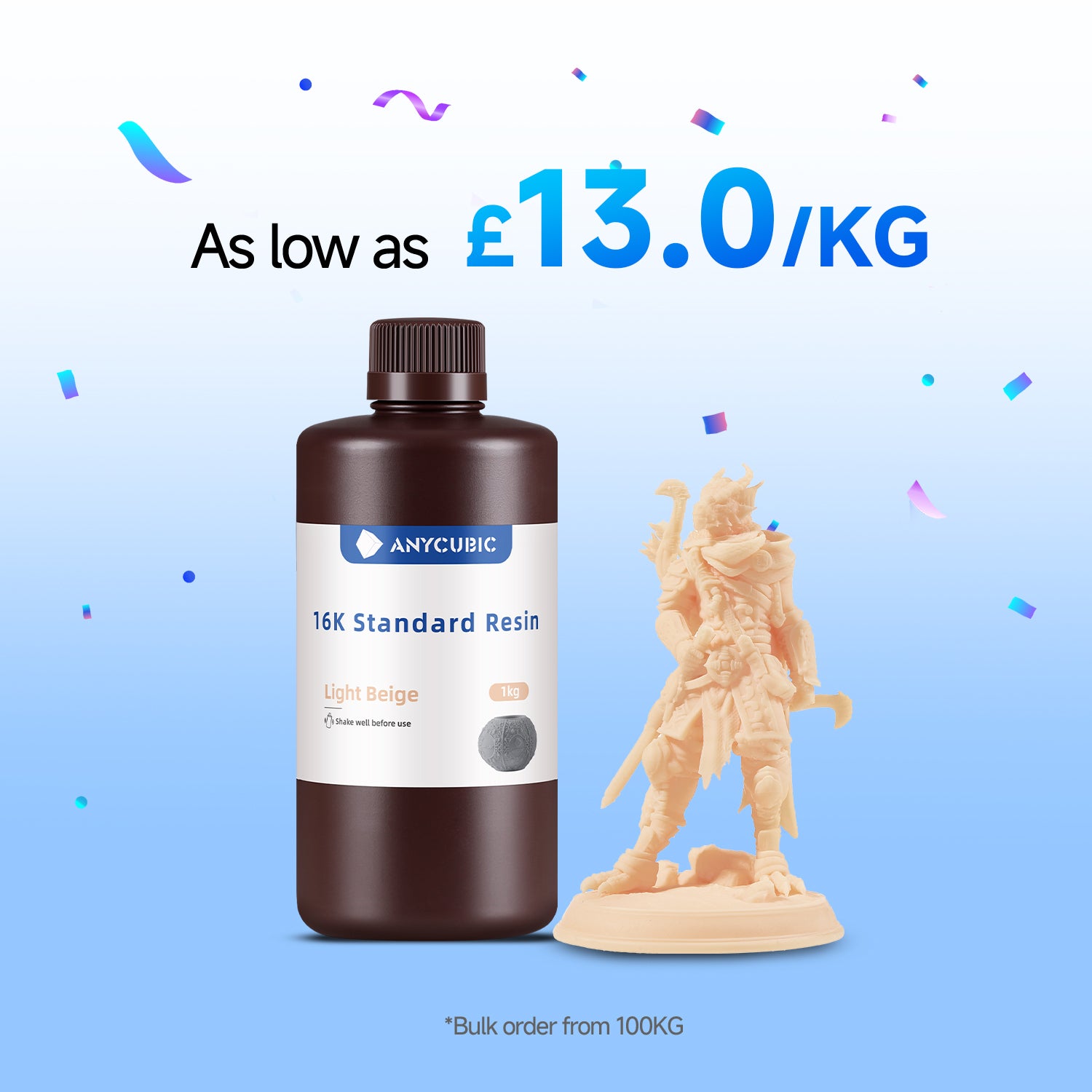 Multi Bottle Deals: Anycubic 16K Standard Resin for 3D Prints from 10kg ...