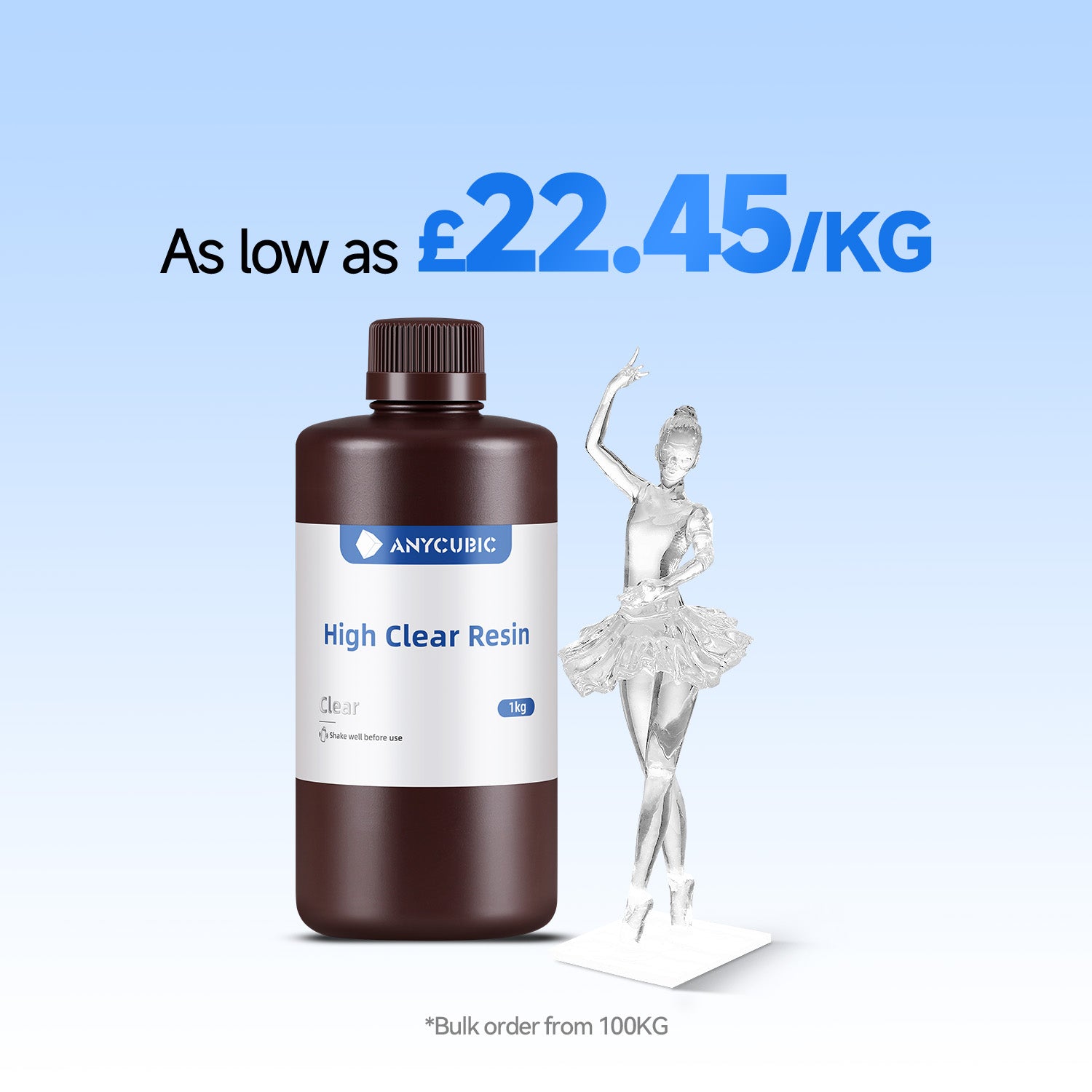 Multi Bottle Deals: Anycubic High Clear Resin for 3D Prints from 10kg ...